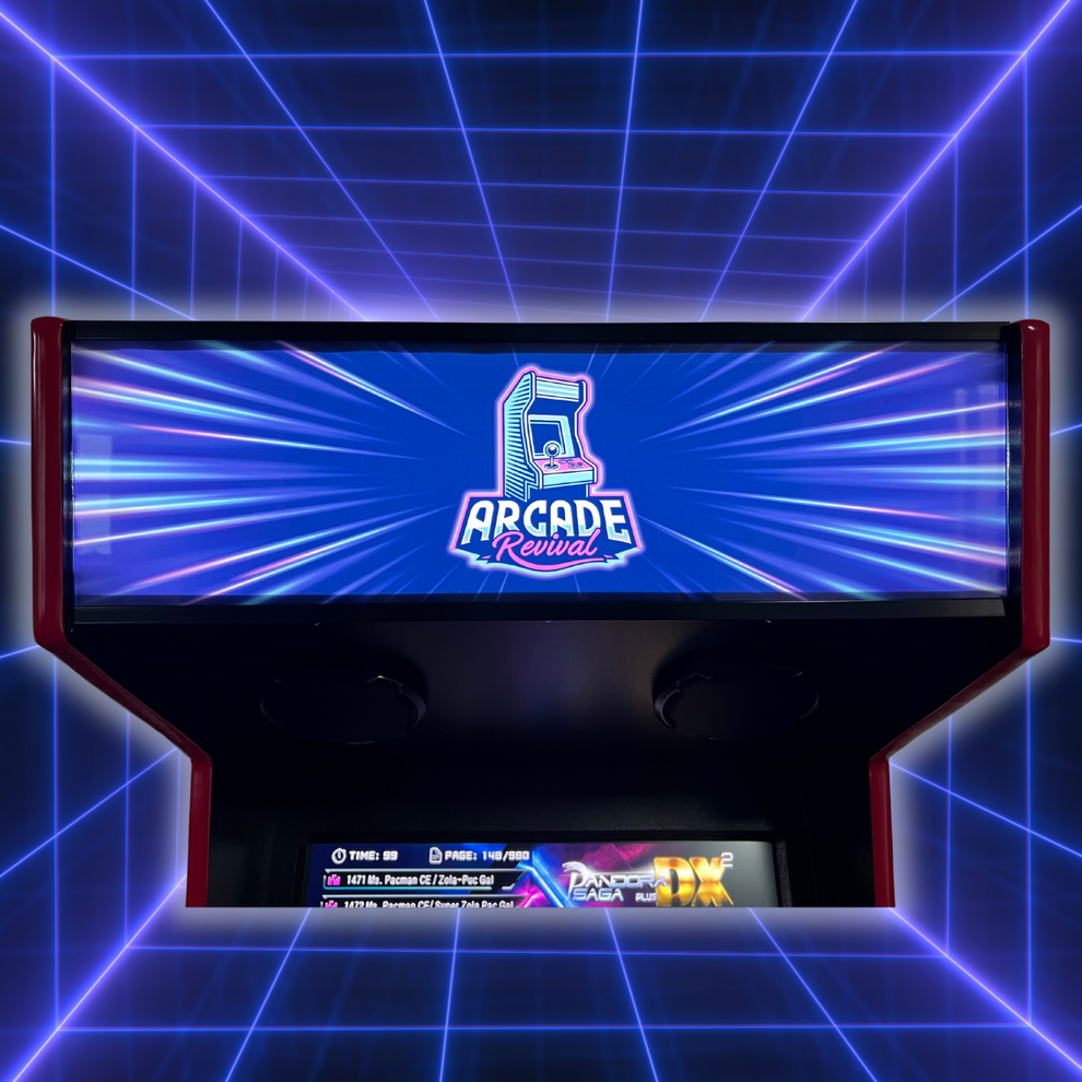 Arcade Revival Official Marquee Display | Light-Up Backlit Panel